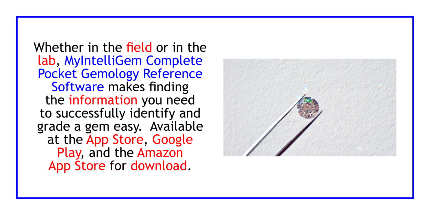 MyIntelliGem™ Gemology Reference Software For Android and iOS